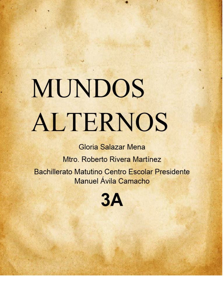 Mundos Alternos | PDF | Ficción de terror | Ciencia ficción