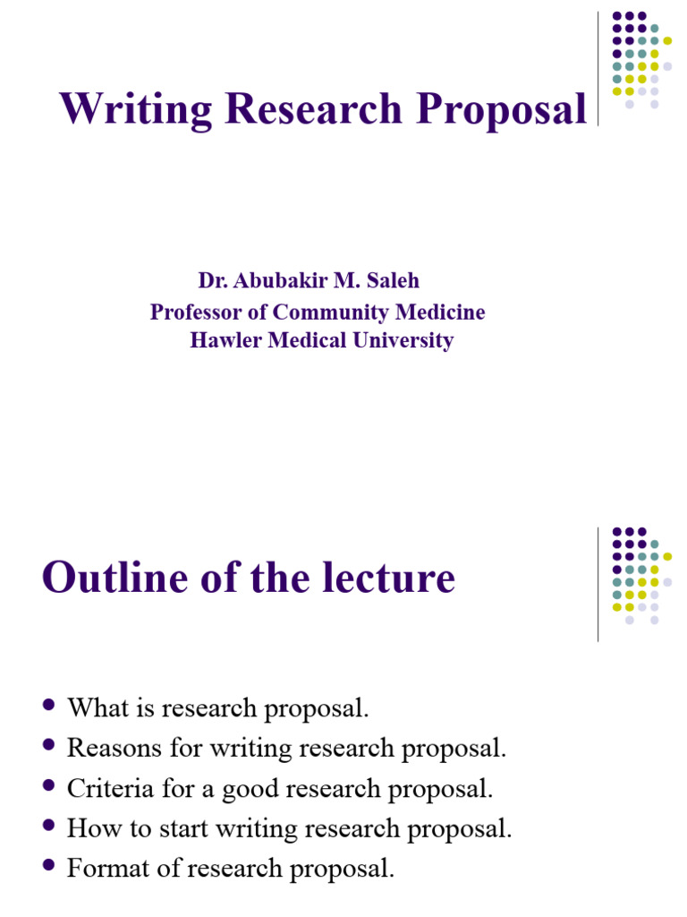 4th Lec. Proposal | PDF | Methodology | Sampling (Statistics)