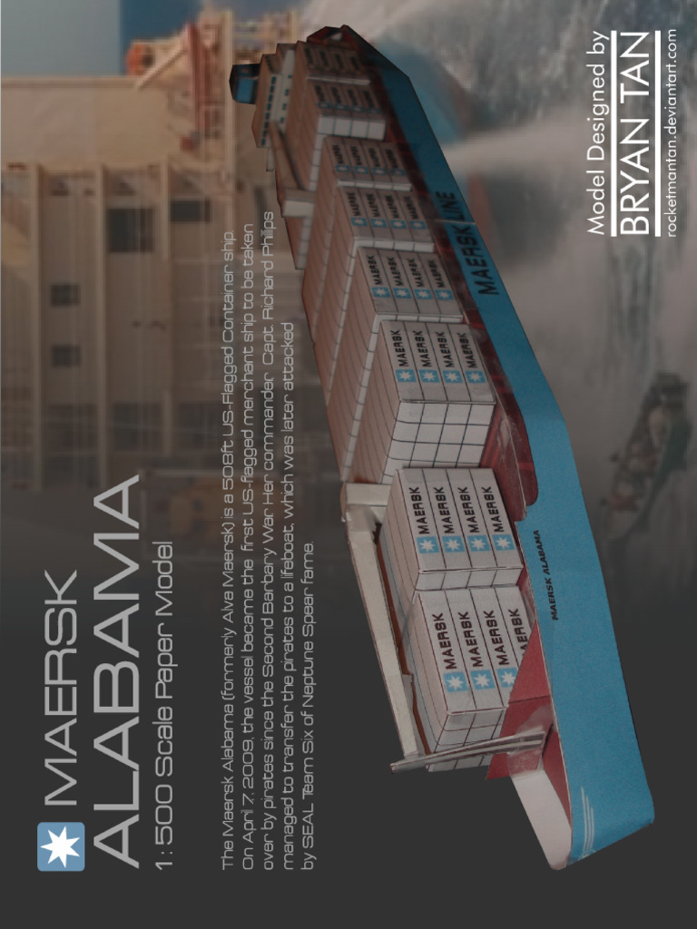 Maersk Alabama Paper Model by Rocketmantan d6q491c | PDF