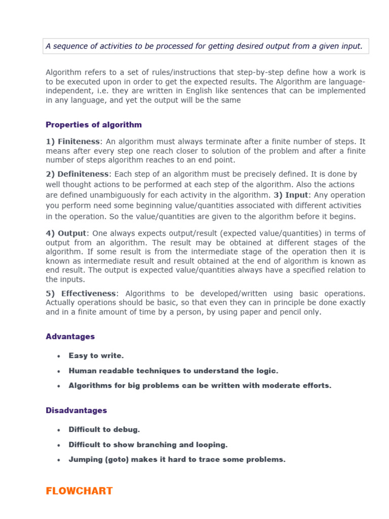 Algorithm & FLowchart | PDF | Algorithms | Computer Program