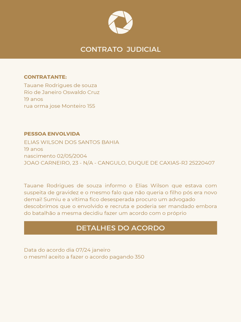 Modelo de Contrato Legal Design Fotógrafa | PDF