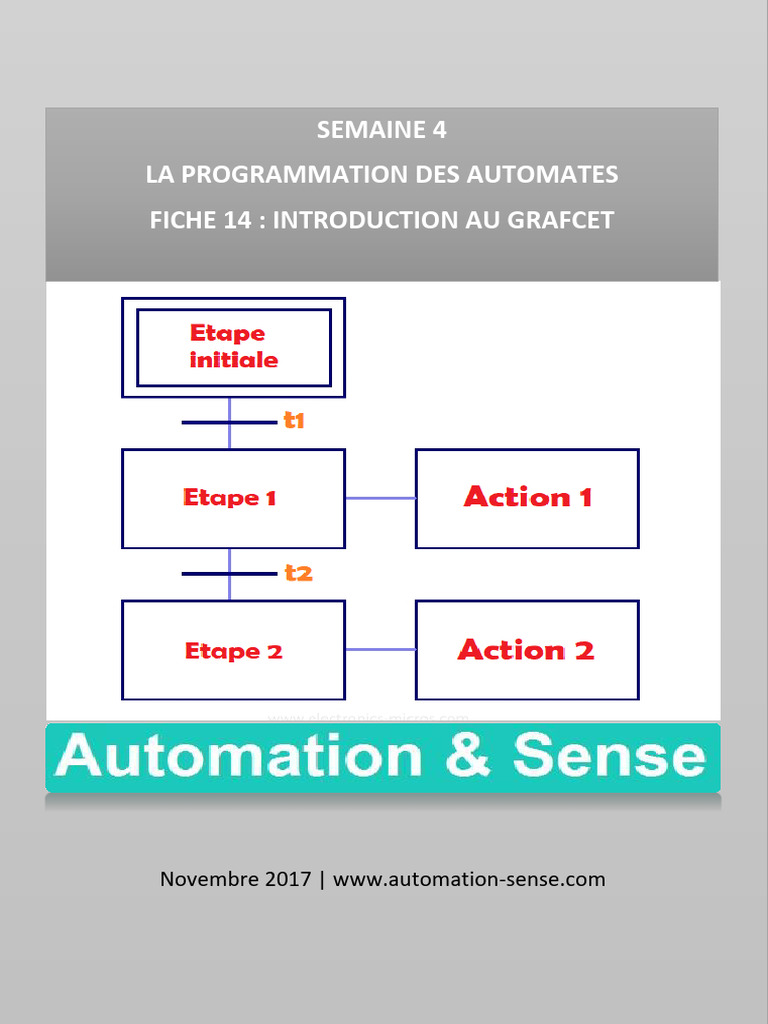 Fiche 14 Introduction Au Grafcet 4 | PDF
