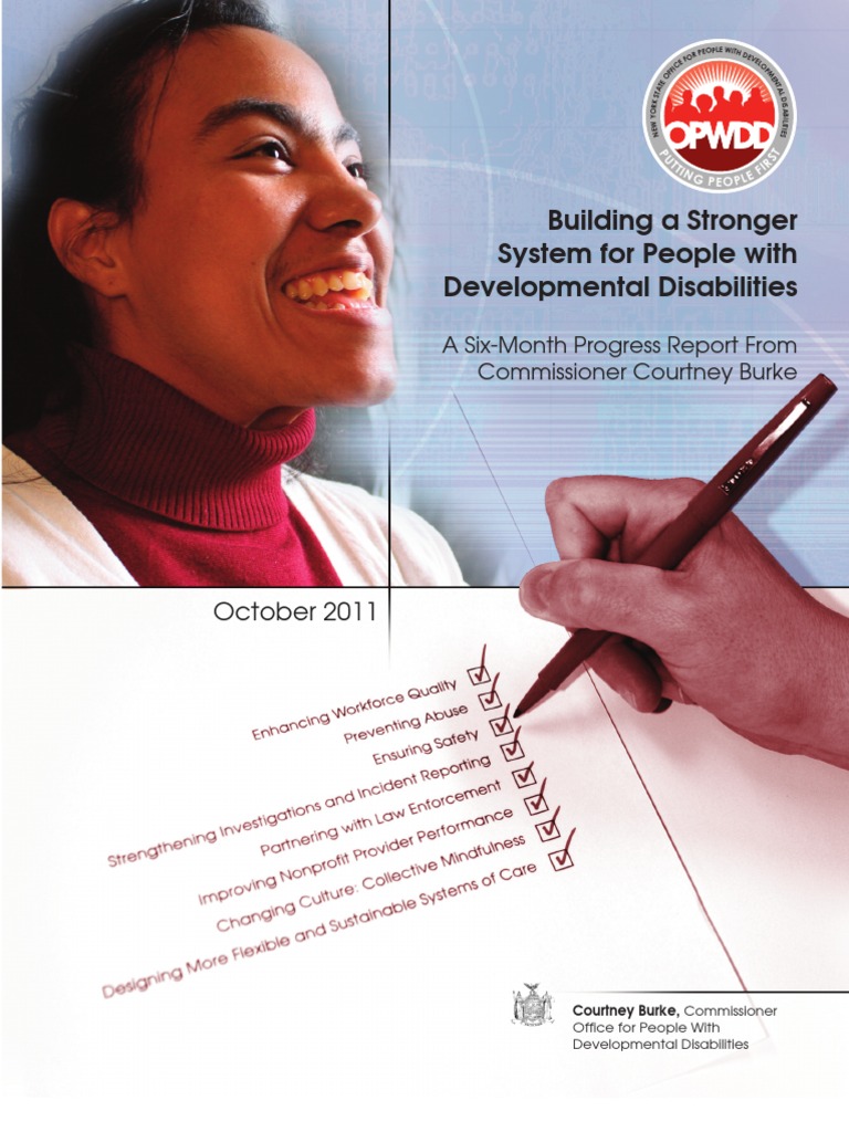 OPWDD Six Month Report Final | PDF | Developmental Disabilities | Police