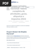 CONTABILIZEI - Anexo III Simples Nacional - Tabela Completa de 2024 - Contabilizei | PDF ...