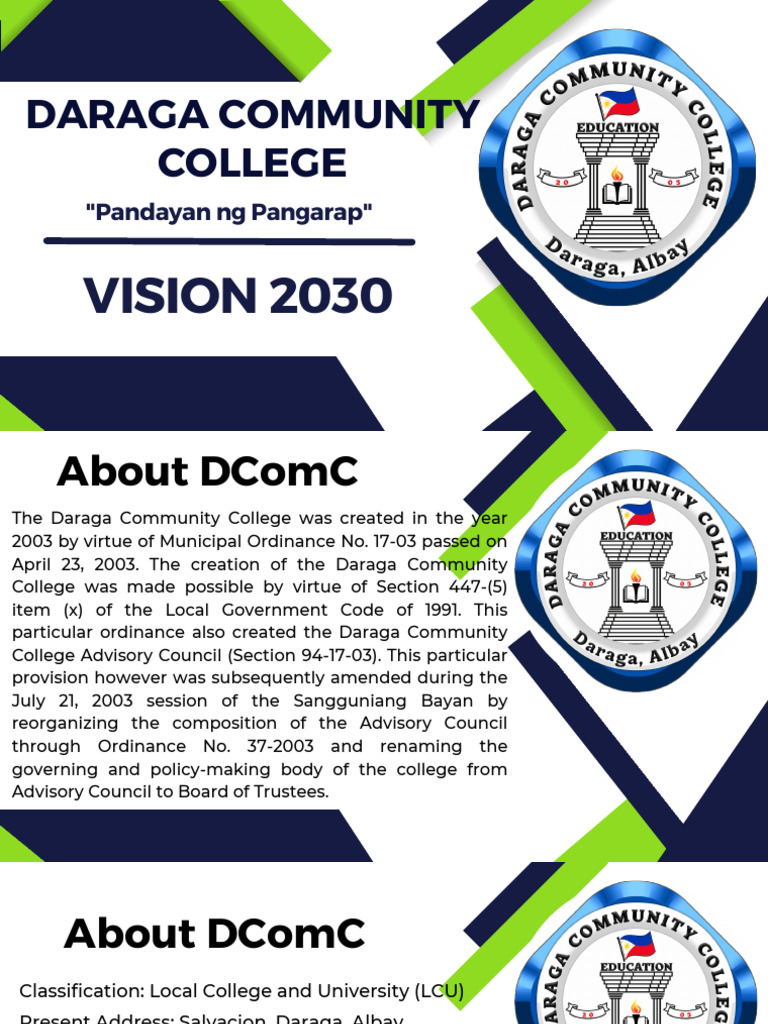 DComC - Vision, Mission, & Goals | PDF