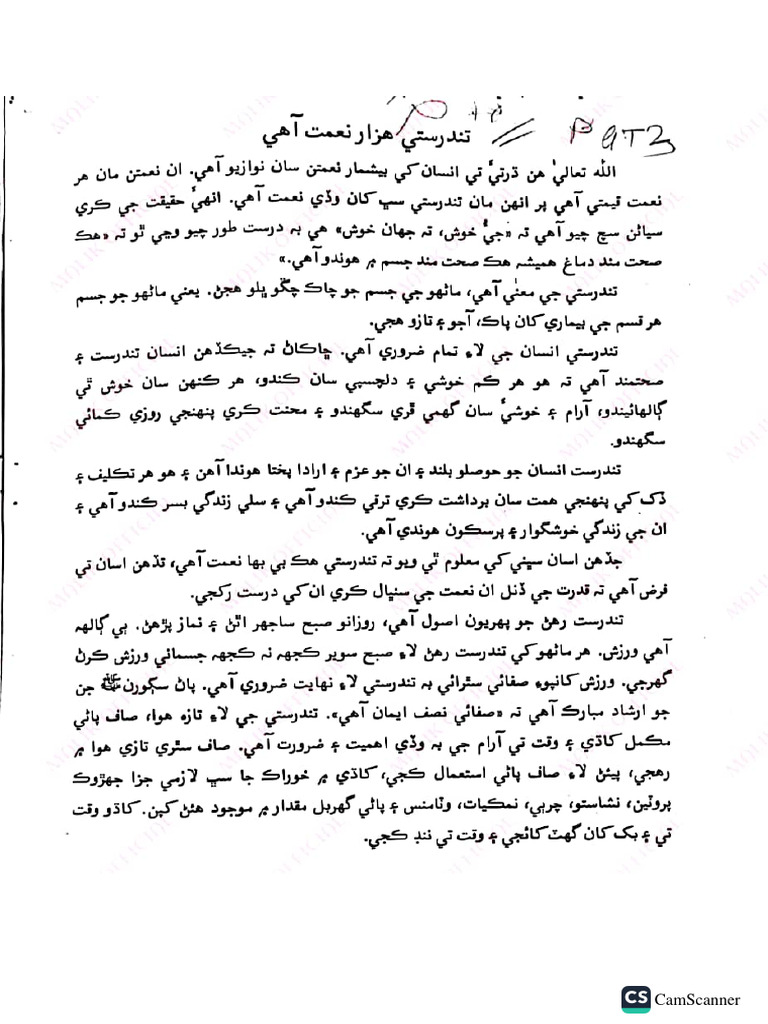 Sindhi Essays | PDF