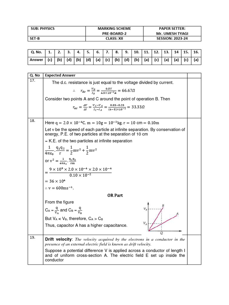 MS - Phy - PB-2 - Set (A) - Sis - 2023-24-1 | PDF | Materials Science | Metrology
