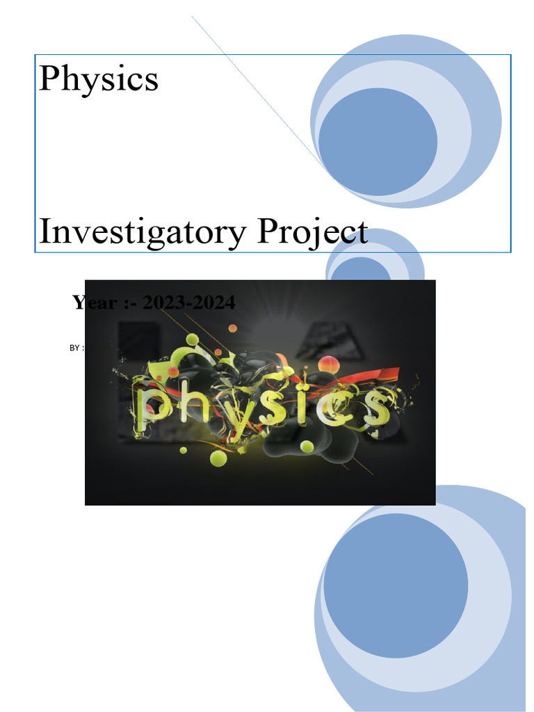 Physics Investigatory To Find The Refractive Indices Of A Water B