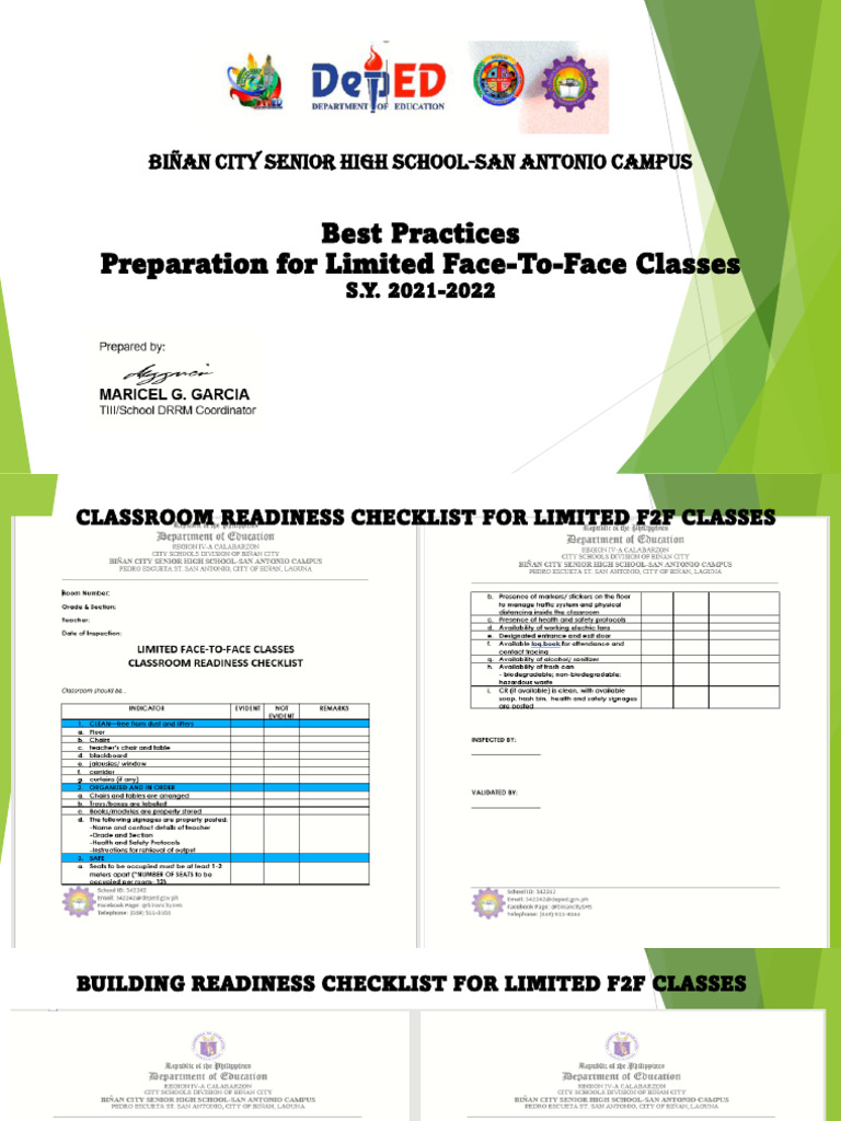 Presentation For Limited f2f Classes | PDF