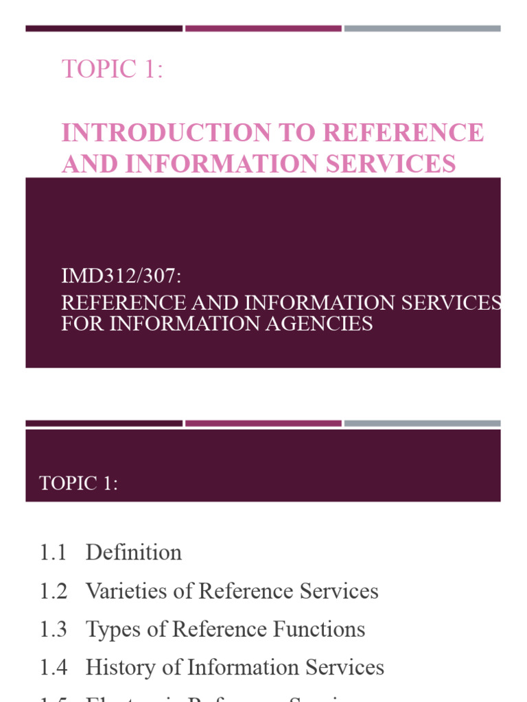 IMD312 - Topic 1 - Introduction | PDF
