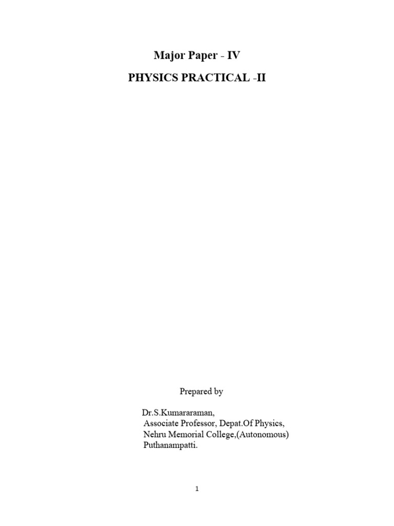 Bdu II Physics Lab Book | PDF | P–N Junction | Diode