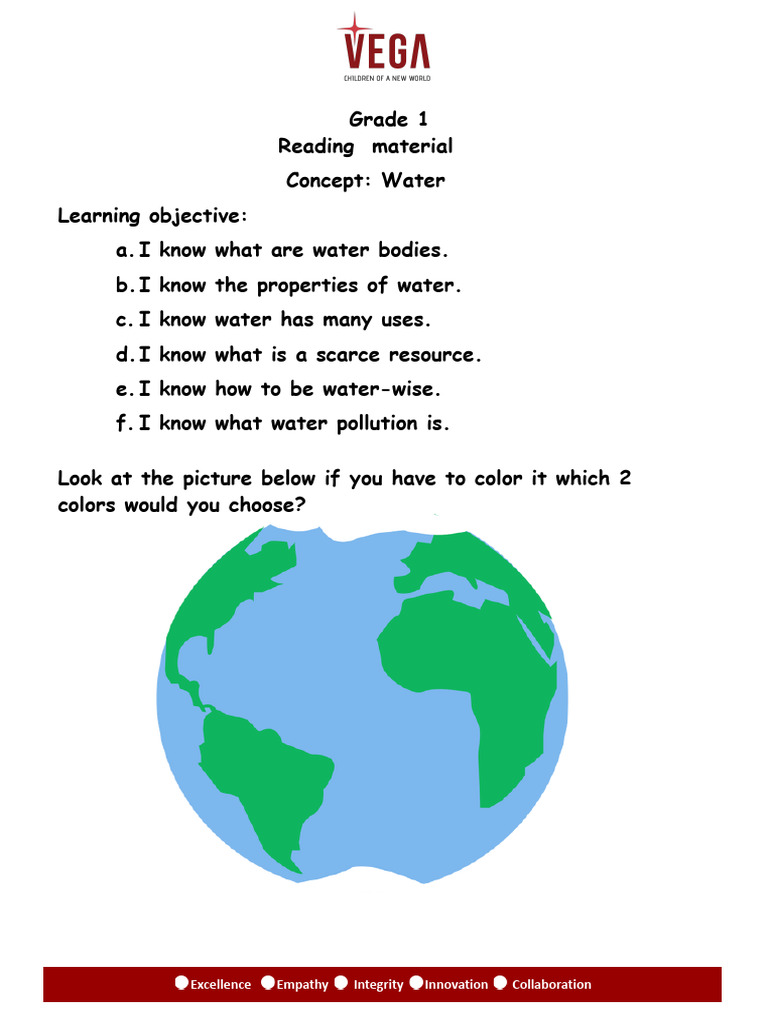 Water Reading Material | PDF | Water | Earth Sciences