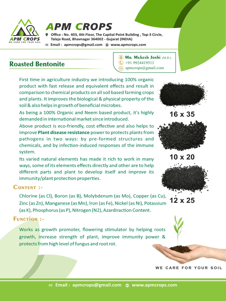 Roasted Bentonite Pdf Soil Manganese
