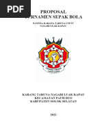 PROPOSAL Turnamen Sepakbola | PDF | Olahraga & Rekreasi