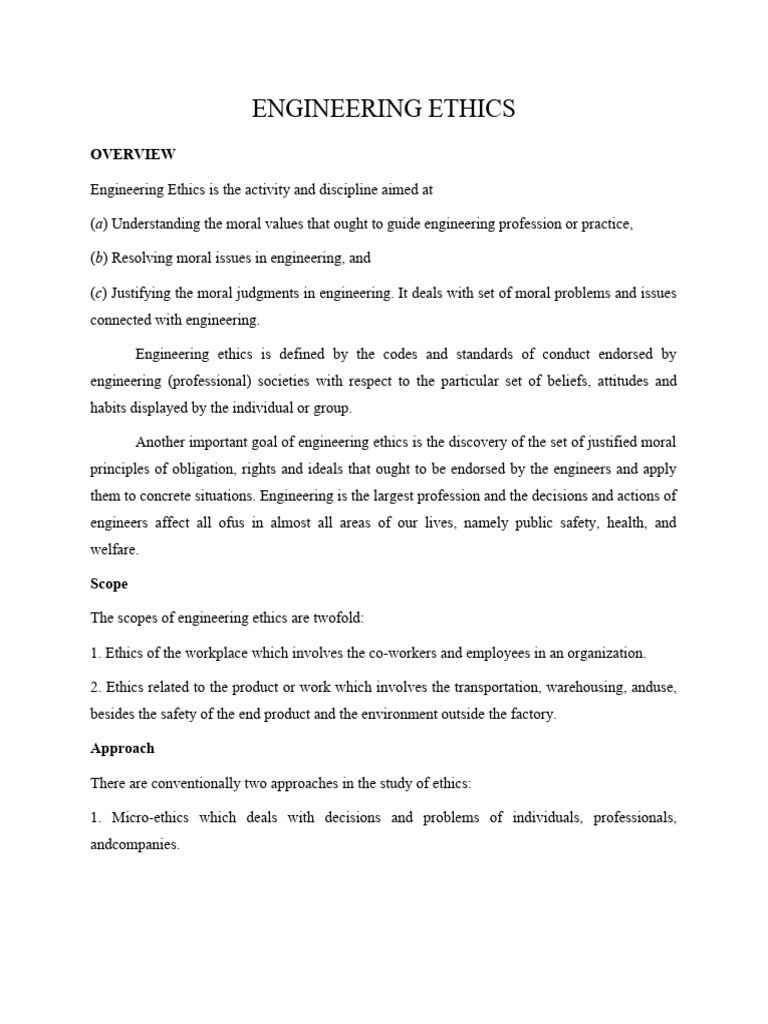 4 Engineering Ethics | PDF