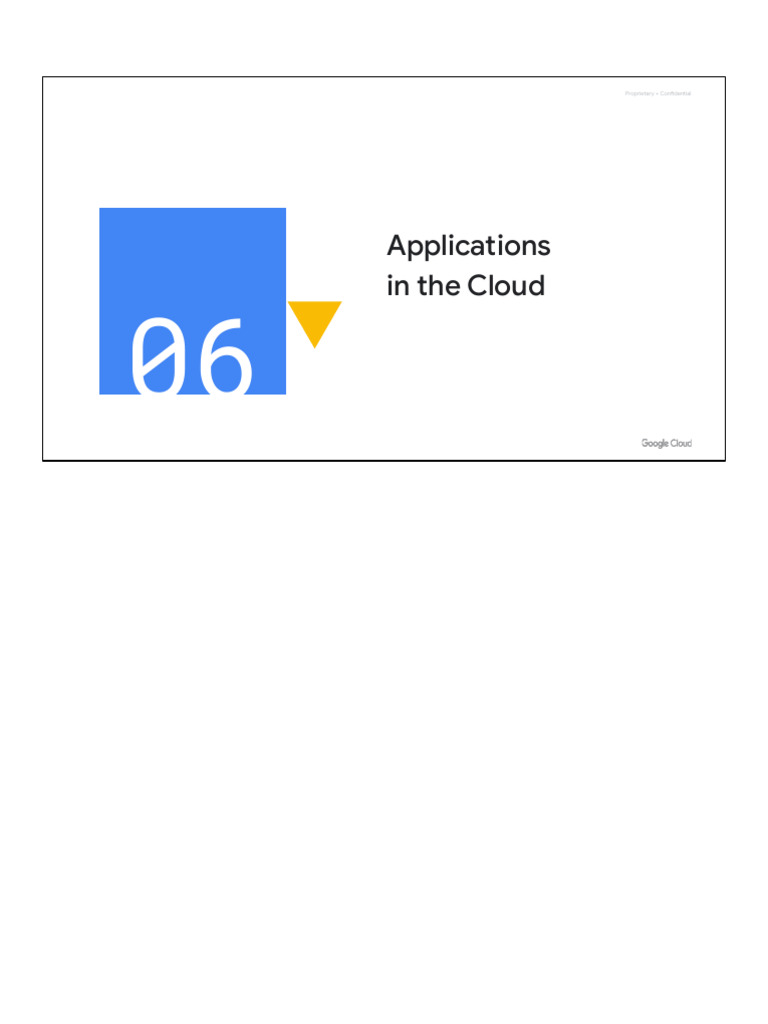 M6 - T-GCPFCI-B - Core Infrastructure v5.1.0 - ILT | PDF | Cloud Computing | Software Architecture