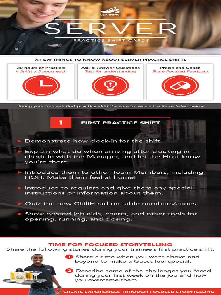 Server Training Guide | PDF