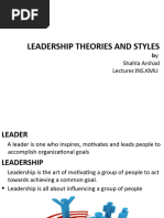 Theories of Leadership PPT 1 | PDF | Leadership | Motivational
