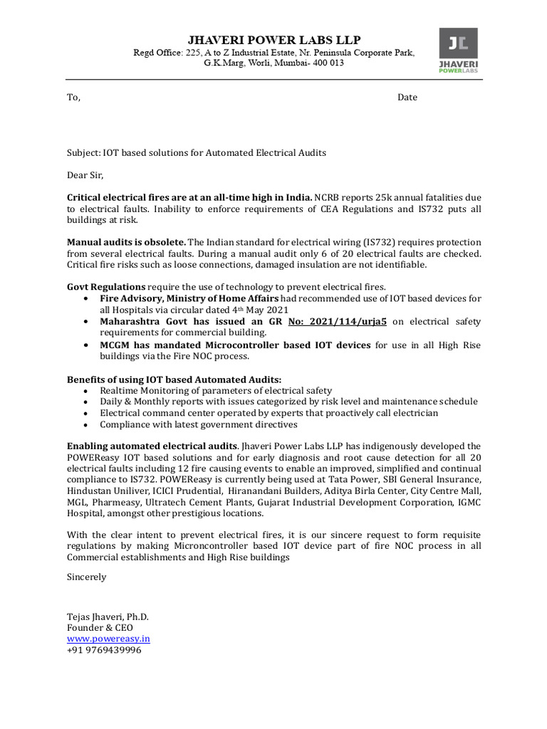 Govt Introduction Letter Request | PDF | Internet Of Things ...