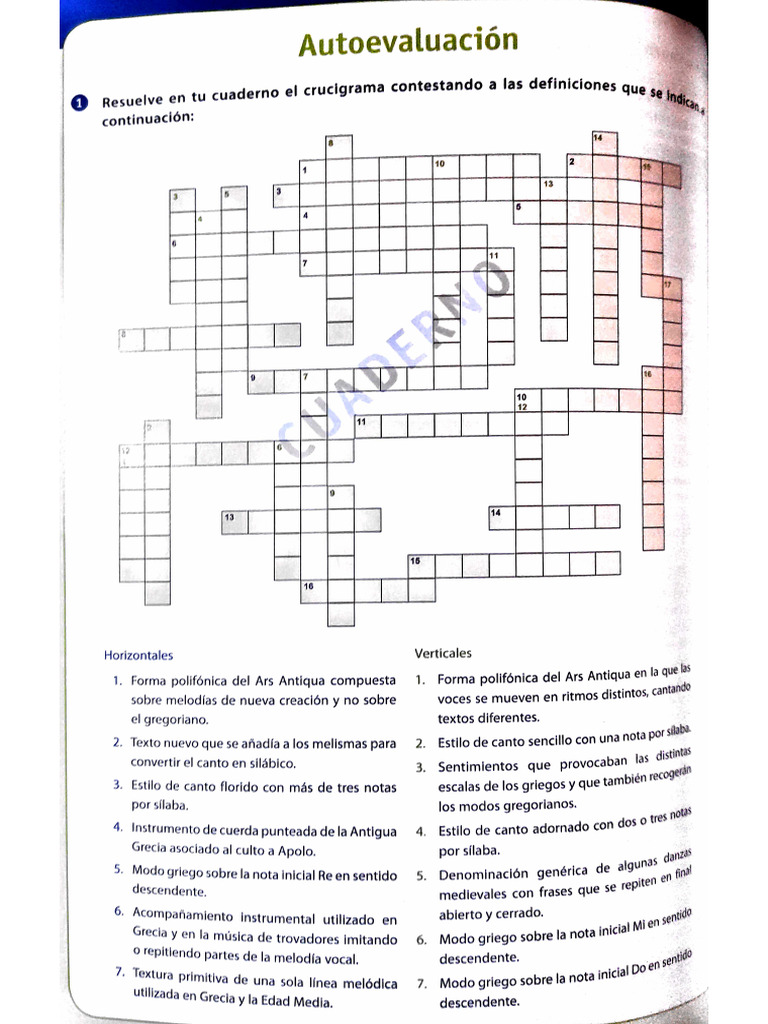 Crucigrama Edad Media | PDF