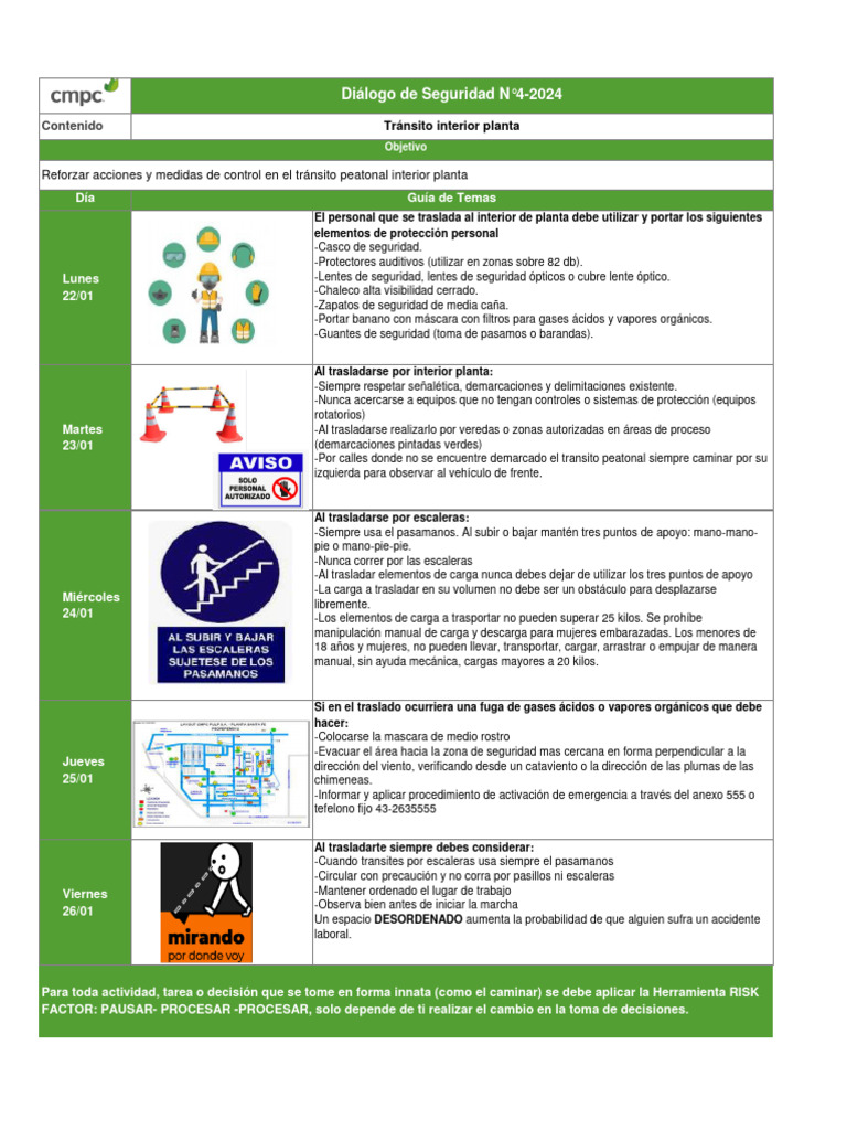 DDS N°4-2024 Transito Interior Planta | PDF