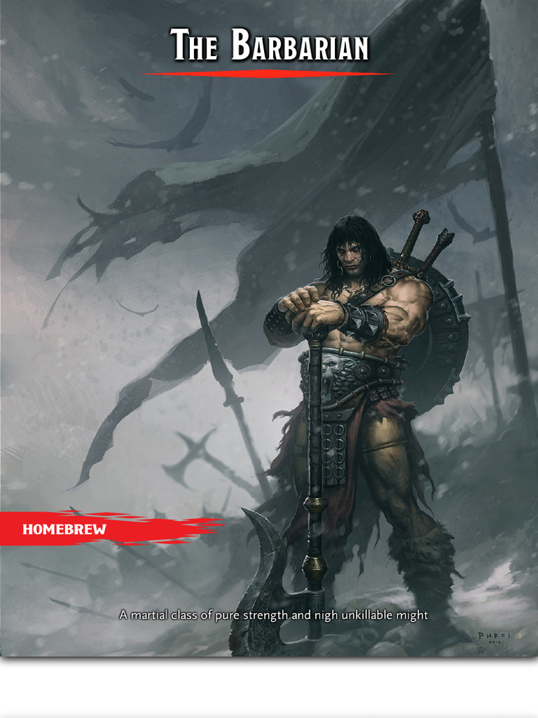 (Class) Barbarian - GM Binder | PDF