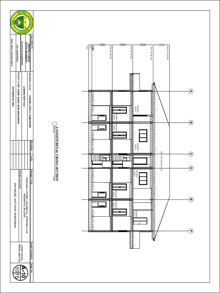 Longitudinal Cross-Section | PDF | Civil Engineering | Structural Engineering