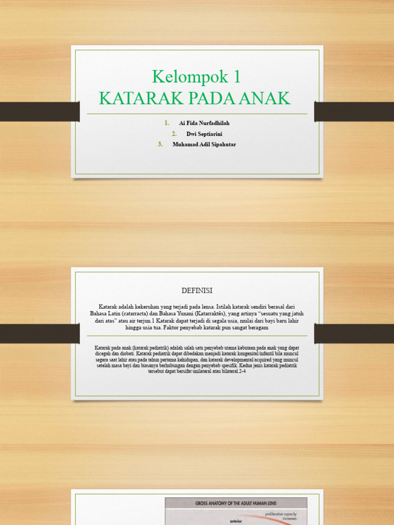 KEL 1 Katarak Pada Anak FULL | PDF