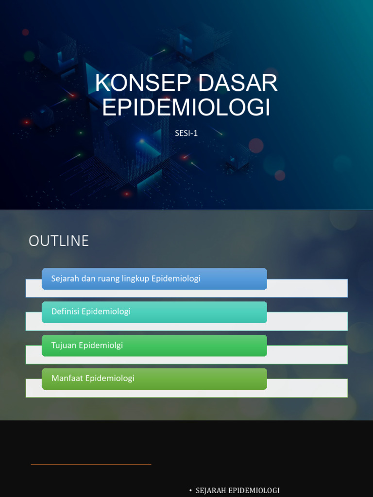 Sesi 1-Konsep Dasar Epidemiologi - 2024 | PDF Sesi 1-Konsep Dasar Epidemiologi - 2024 | PDF