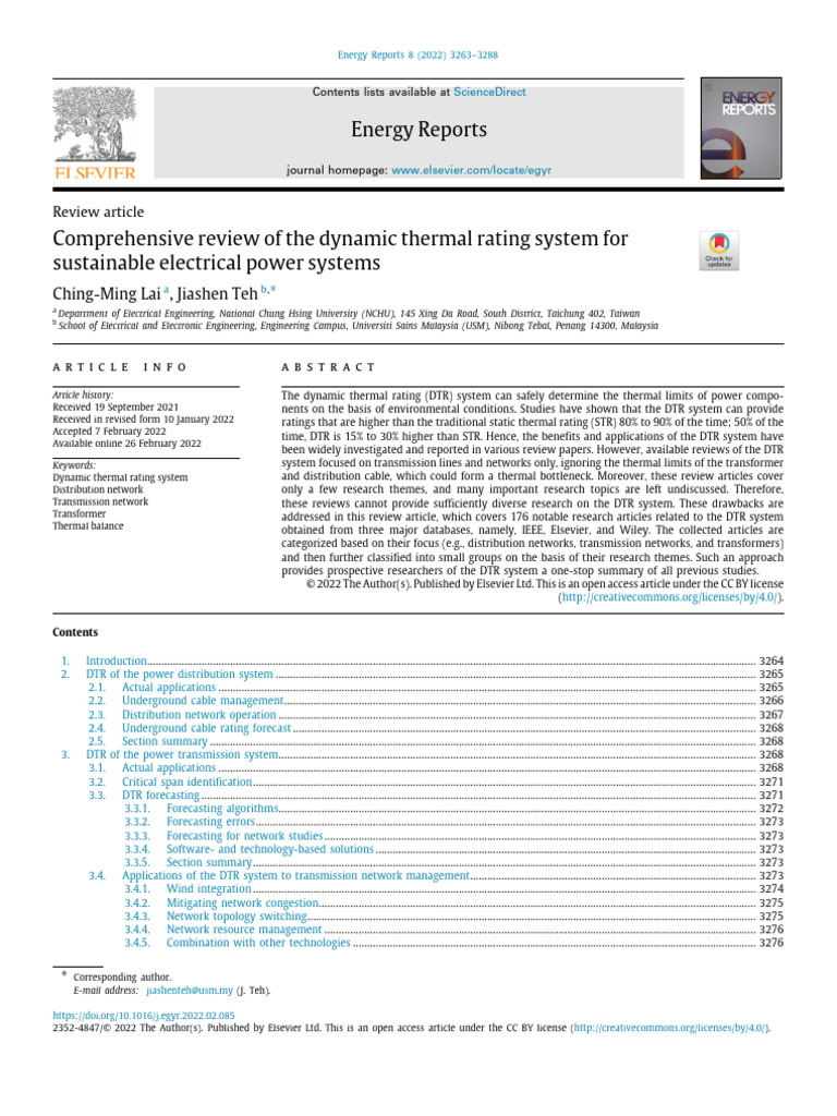 Review of The DLR - DTR | PDF | Electric Power Transmission ...