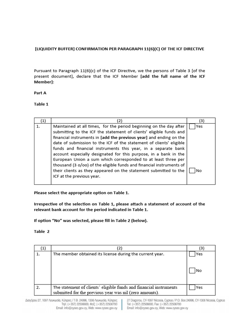 ICF Directive Compliance Confirmation | PDF | Internal Audit ...