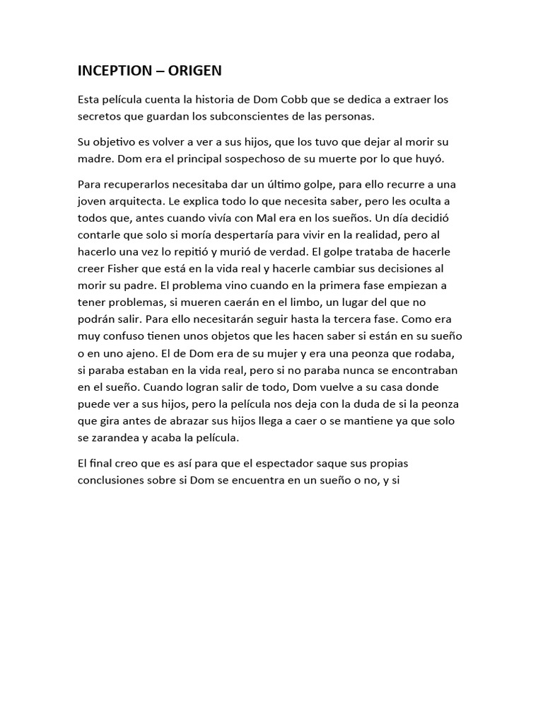 INCEPTION | PDF