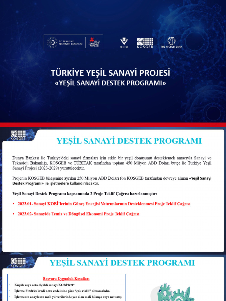 Türkiye Yeşil Sanayi Projesi | PDF