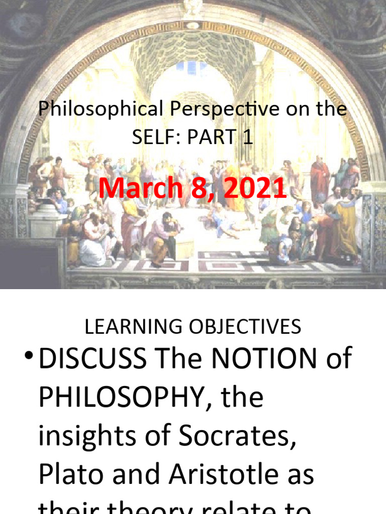 Philosophical Perspective On The SELF | PDF | Soul | Philosophy Of Self