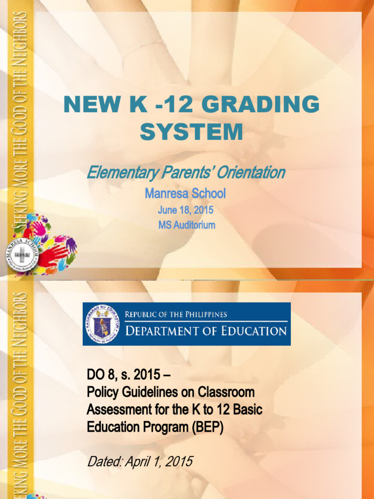 Dokumen - Tips New K 12 Grading System | PDF | Educational Assessment | Learning
