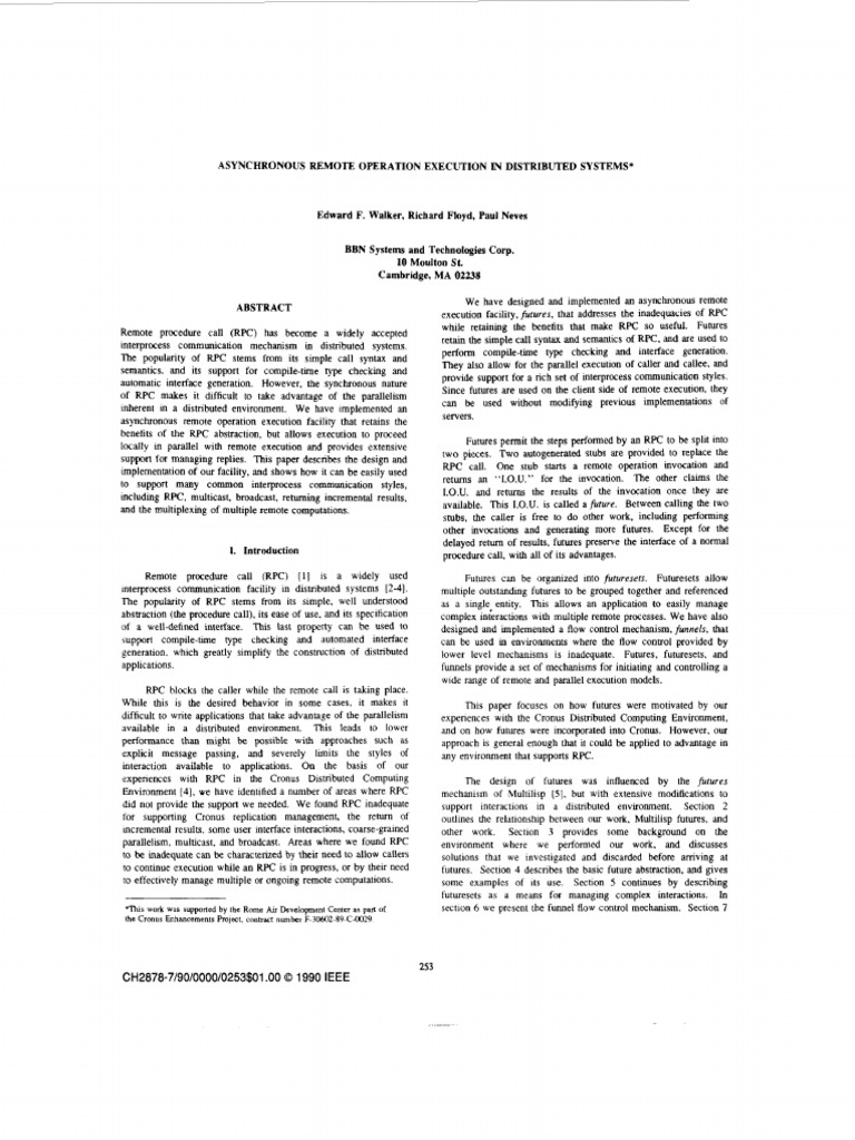 Asynchronous Remote Operation Execution | PDF | Databases | Object ... Asynchronous Remote Operation Execution | PDF | Databases | Object ...