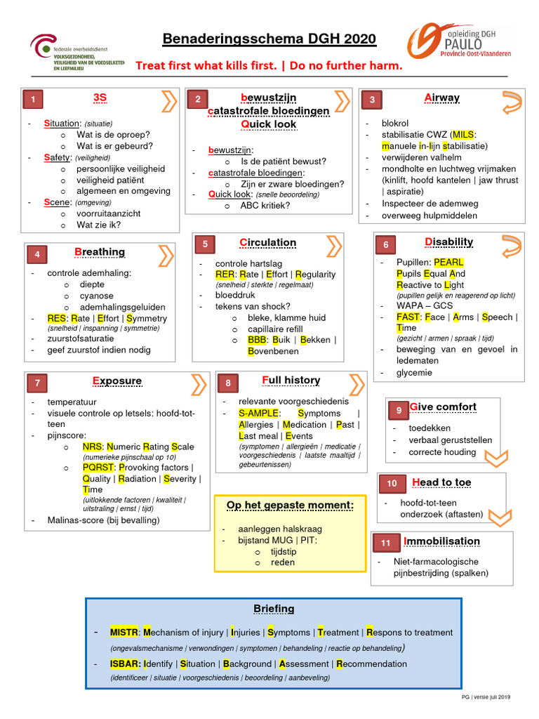 Benaderingsschema DGH 2020 PAULO | PDF