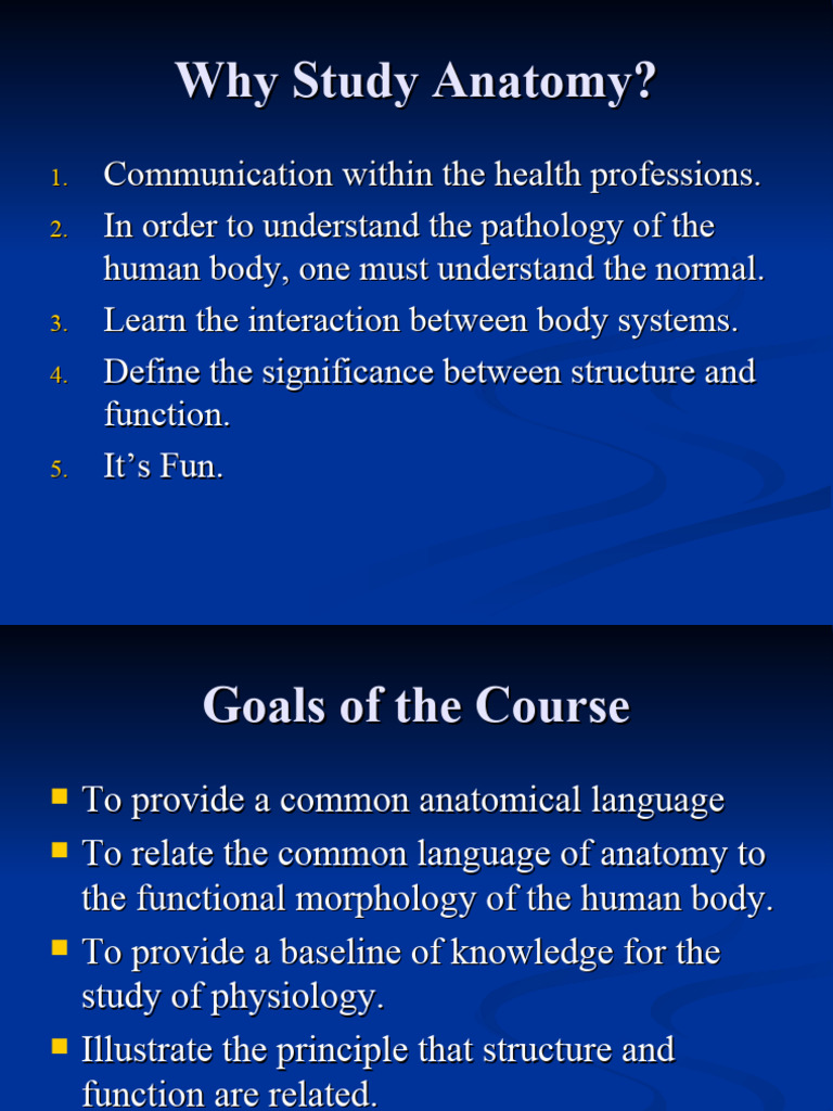 Introduction Anatomical Terms Anatomy 2 | PDF