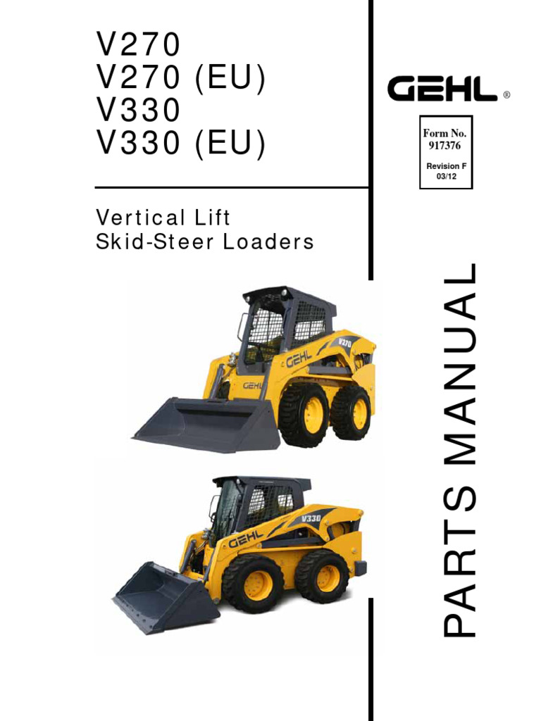 GEHL V270 - V330 Spare Parts | PDF | Screw | Washer (Hardware)