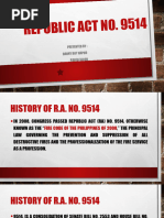 R.A. 9514 Fire Code of The Philippines | PDF | Fire Safety | Fires