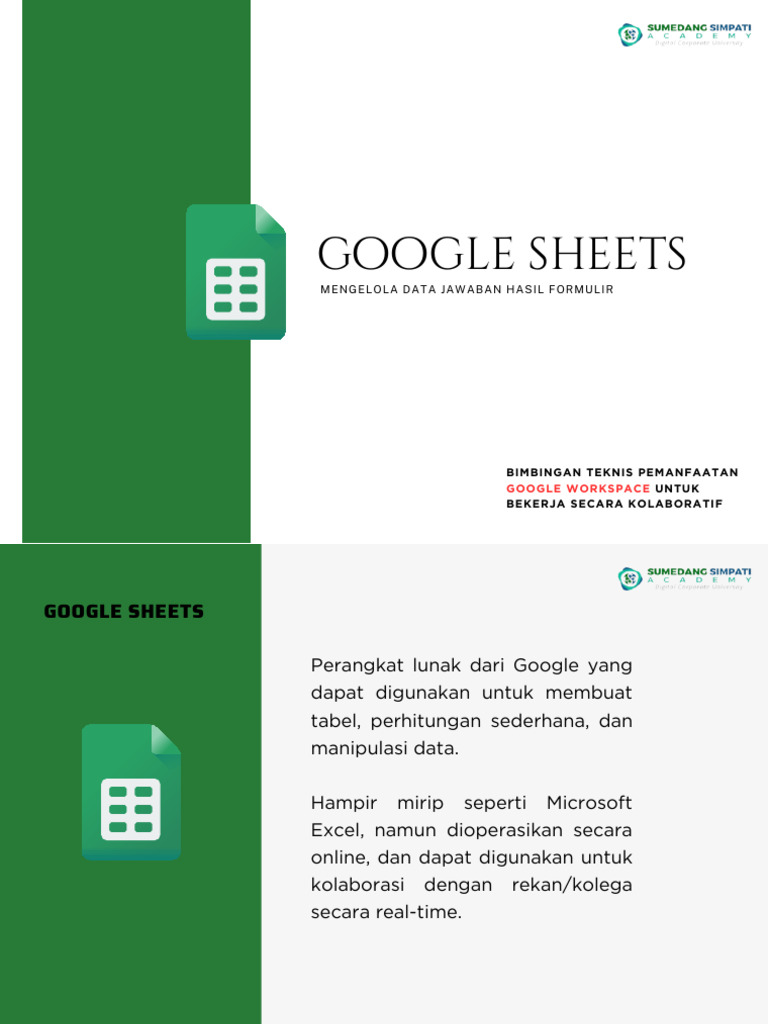 Panduan Pemanfaatan Google Sheets | PDF