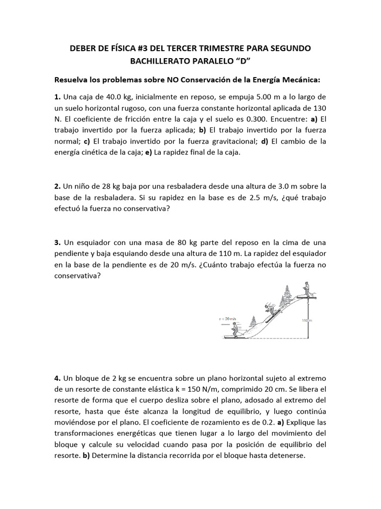 Deber #3 3T | PDF | Ciencia y matemáticas