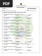 Our Environment and Pollution Grade 4 Unsolved Assignment | PDF | Water ...