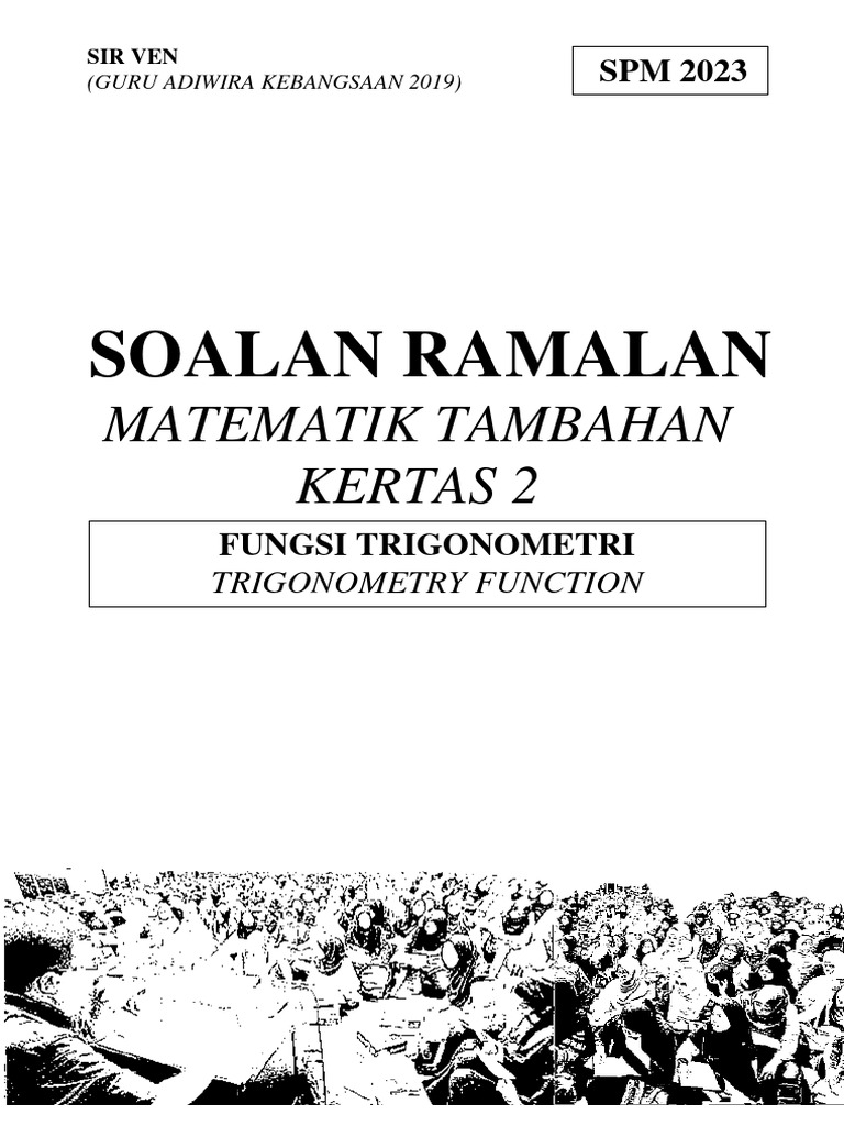 Soalan Ramalan Fungsi Trigonomteri SPM 23 | PDF | Teaching Methods & Materials