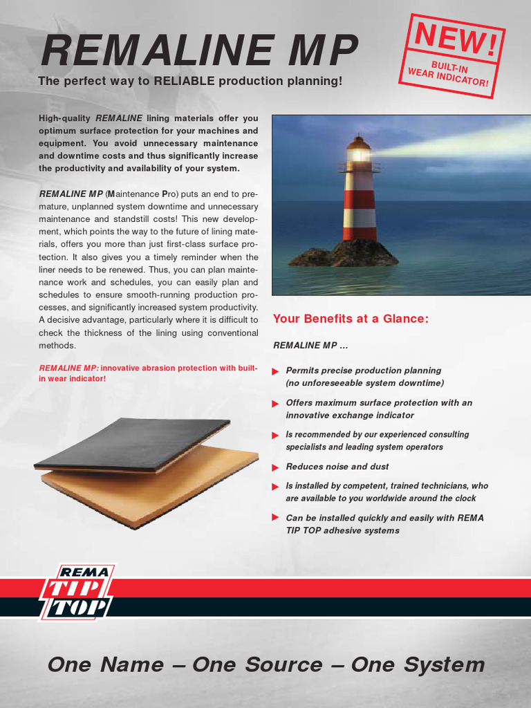 GB - Remaline MP Documentation Commerciale | PDF | Wear | Chemistry