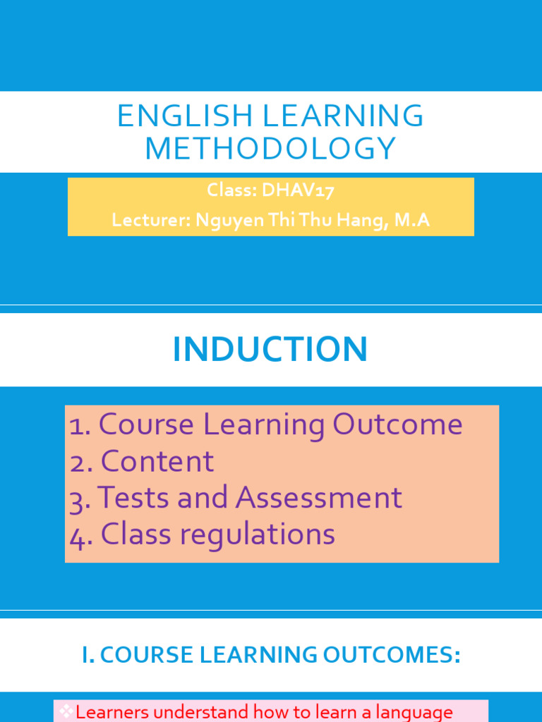 English Learning Methodology 2021 | PDF | Learning | Fluency