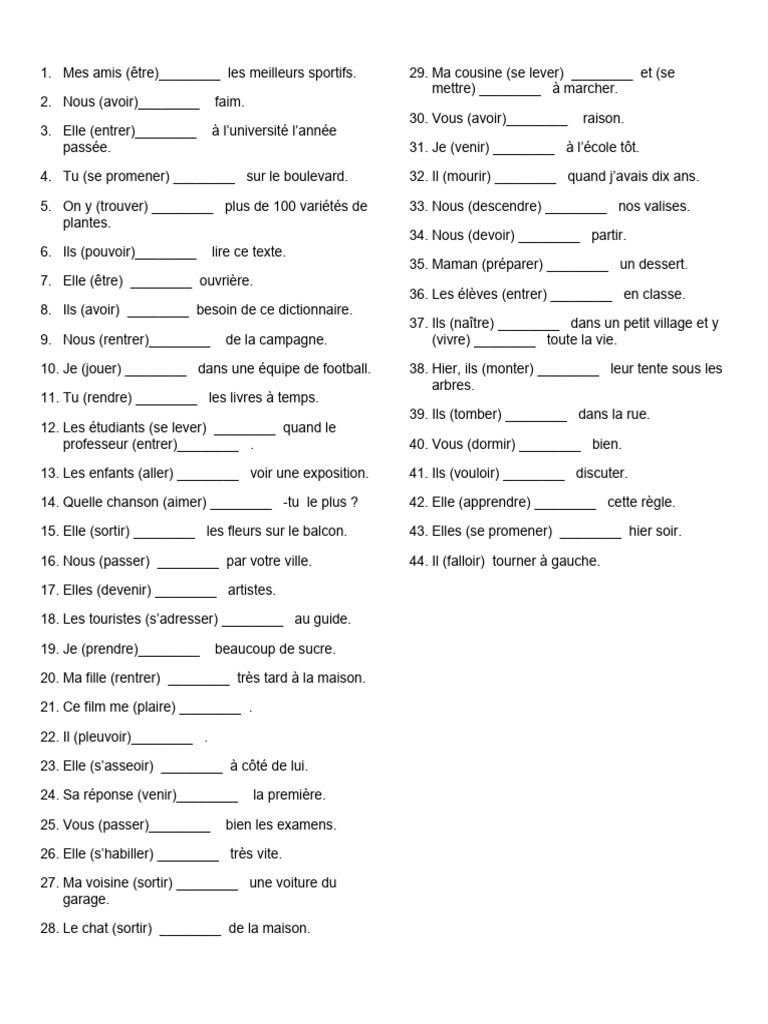 Le Passe Compose | PDF