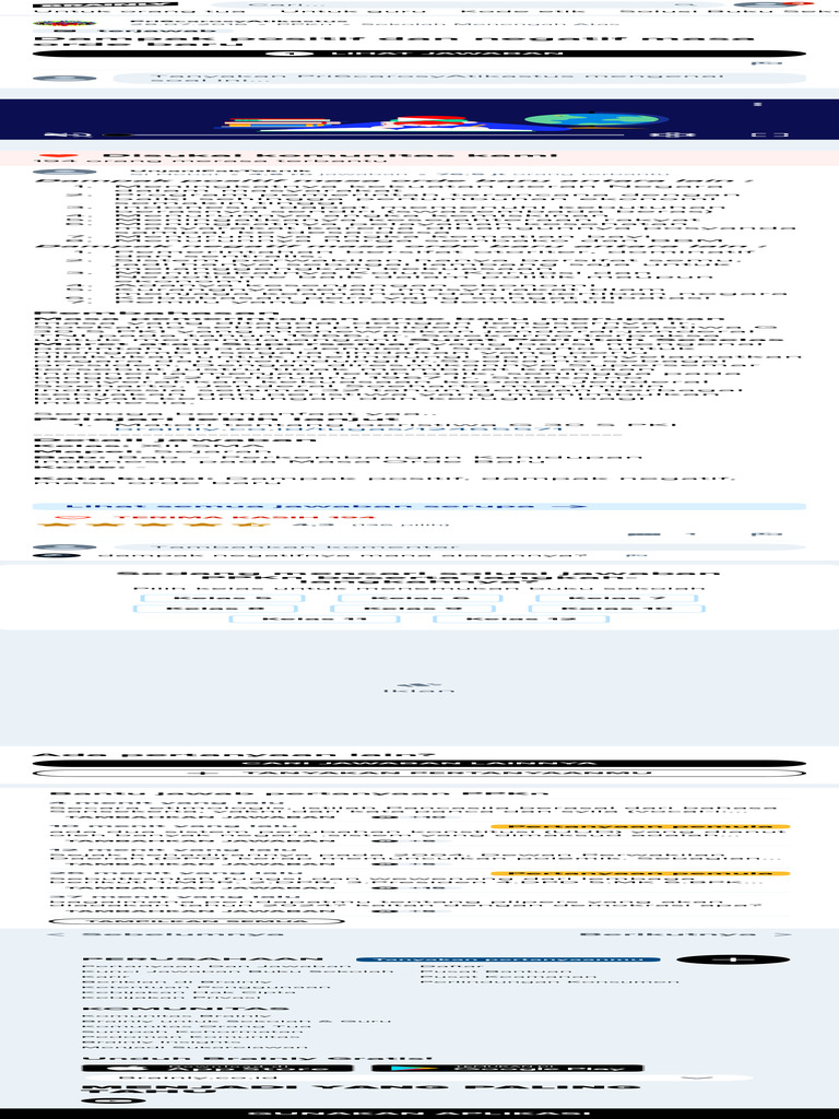 Dampak Positif Dan Negatif Masa Orde Baru - Brainly - Co.id | PDF
