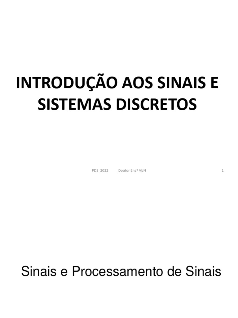 PDS 2022 Aulas1e2 | PDF