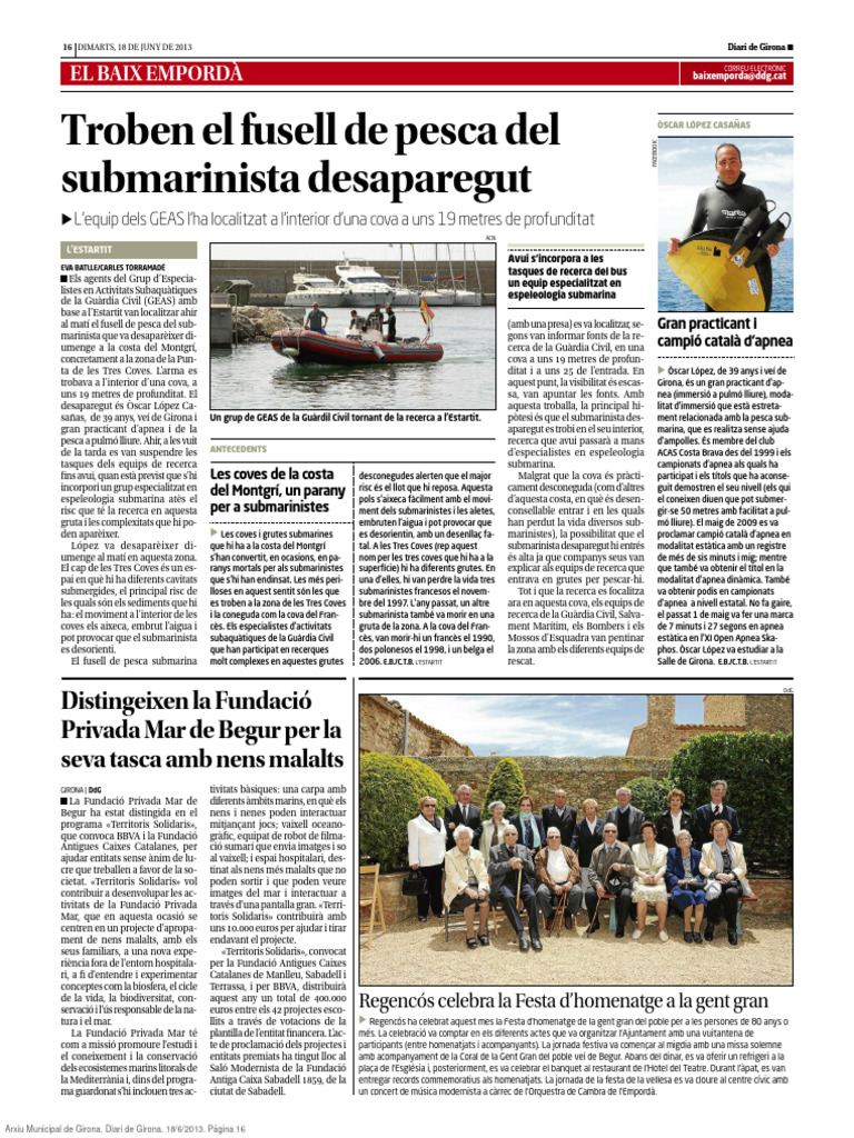 Accident Tres Coves 2013 1 | PDF